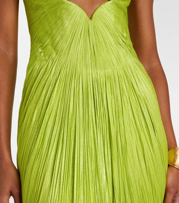 MARIA LUCIA HOHAN Stephanie Tulle Bustier Gown - Green