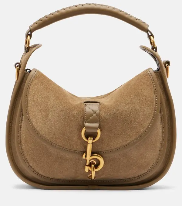 Burberry Clip Messenger Top-handle Bag - Brown