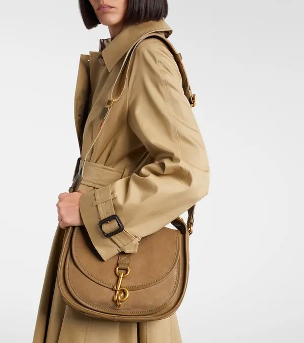 Burberry Clip Messenger Top-handle Bag - Brown