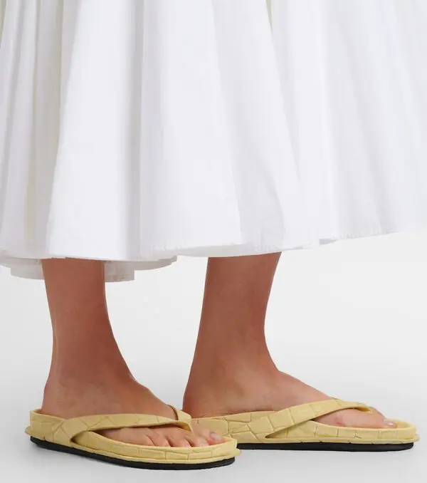 Jacquemus Tatanes Suede Thong Sandals