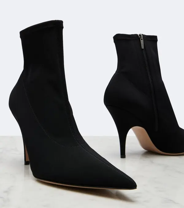 GIANVITO ROSSI Osaka Canvas Ankle Boots