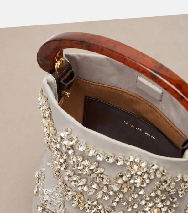 Dries Van Noten Micro Embellished Top-handle Bag