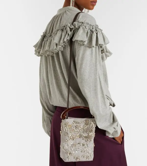 Dries Van Noten Micro Embellished Top-handle Bag