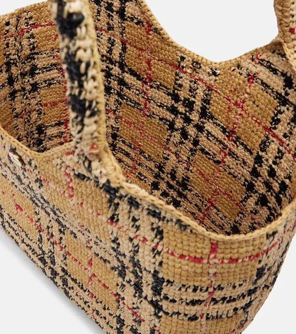 Burberry Large Raffia Tote Bag