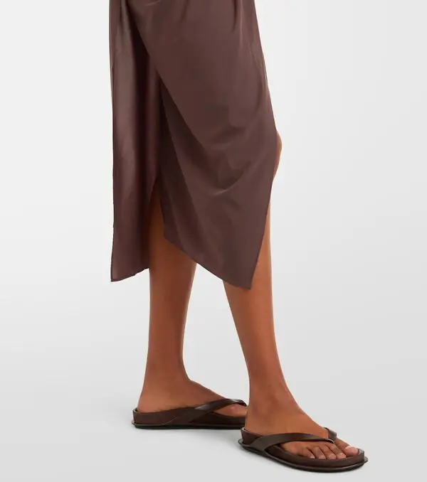 Jacquemus Paréo Draped Beach Cover-up - Brown