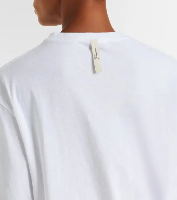 Jacquemus Logo Cotton-blend T-shirt - White