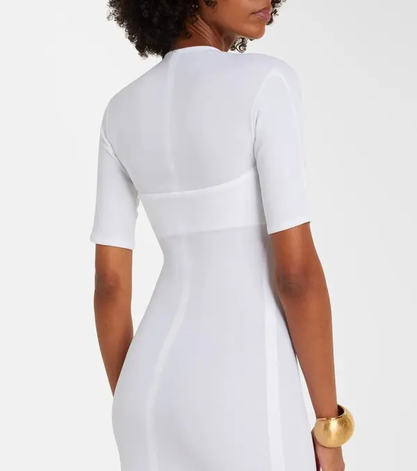 Jacquemus Bolero Jersey Gown - White