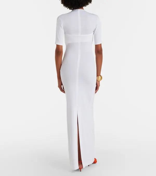 Jacquemus Bolero Jersey Gown - White