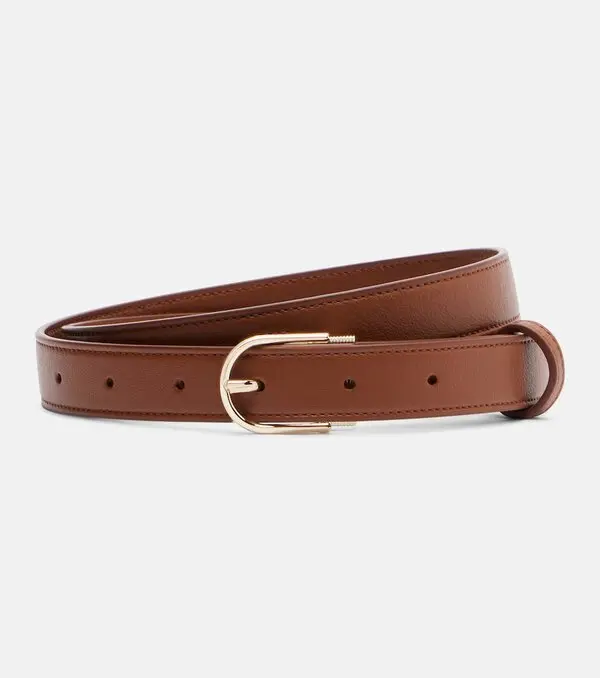 Victoria Beckham Dorian Leather Belt - Brown