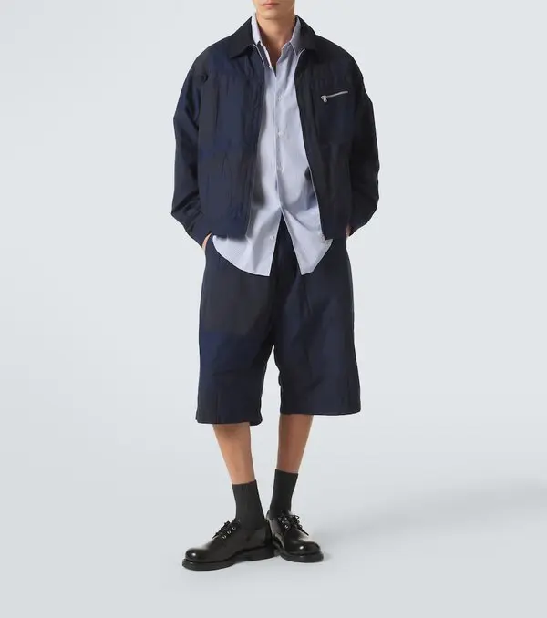 Comme Des Garçons Cotton-blend Bermuda Shorts