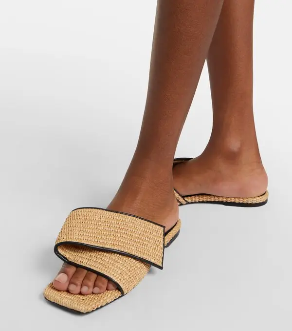 Givenchy Twisted Ribbon Leather-trimmed Sandals