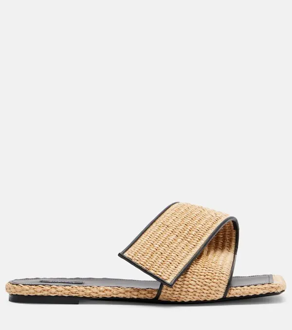 Givenchy Twisted Ribbon Leather-trimmed Sandals