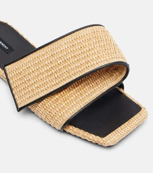 Givenchy Twisted Ribbon Leather-trimmed Sandals