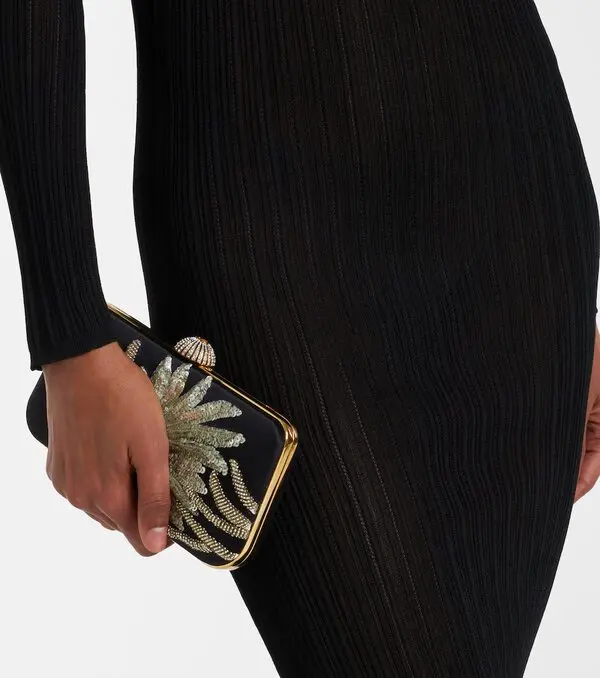 Valentino Garavani Ribbed-knit Midi Dress With Lace Detail