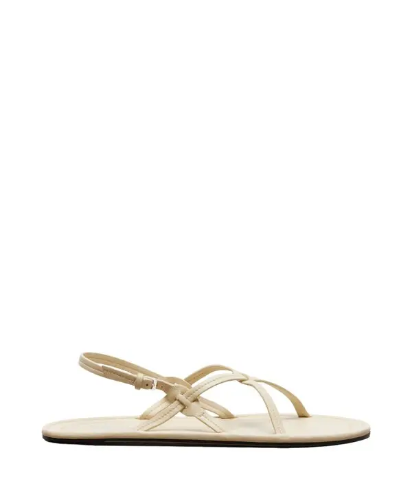 THE ROW Malick Strap Leather Sandals - White