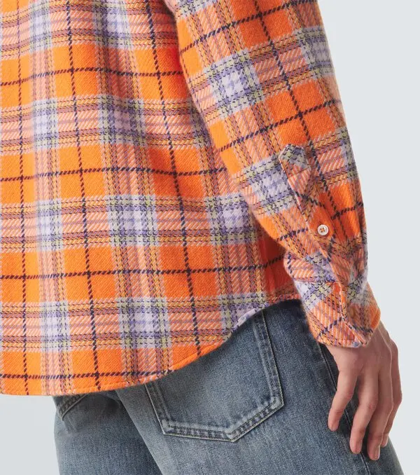 GOD'S TRUE CASHMERE Midnight Sun Cashmere Shirt With Carnelian - Orange