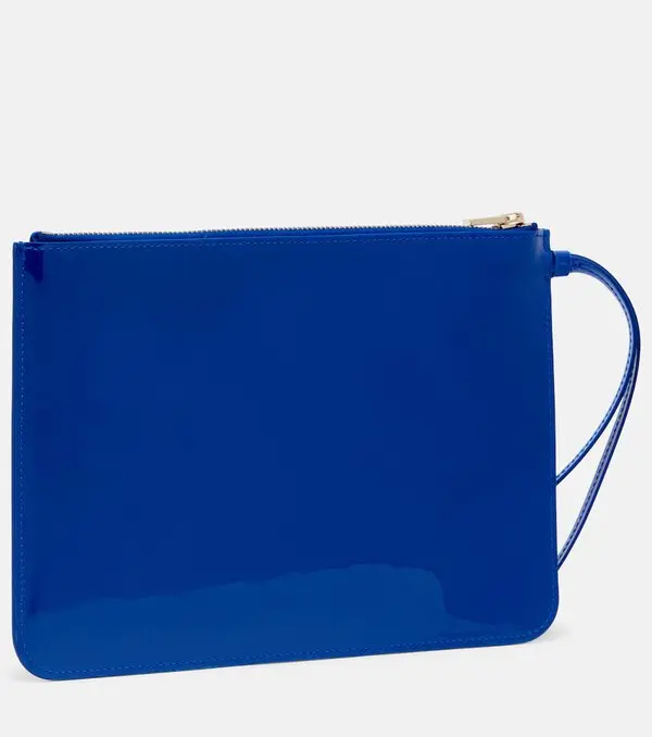 TOM FORD Patent Leather Clutch - Blue