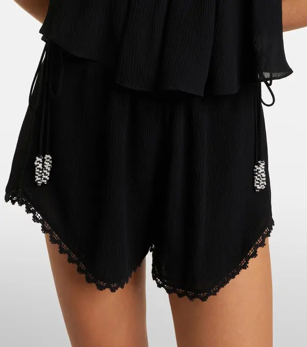 Isabel Marant Étoile Embellished Silk Romper - Black