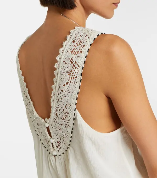 Isabel Marant Nilany Beaded Silk Romper