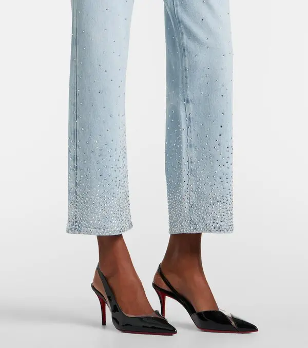 7 For All Mankind Calie Embellished Straight Jeans