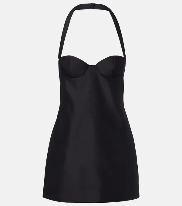 Magda Butrym Halterneck Wool-blend Bustier Dress