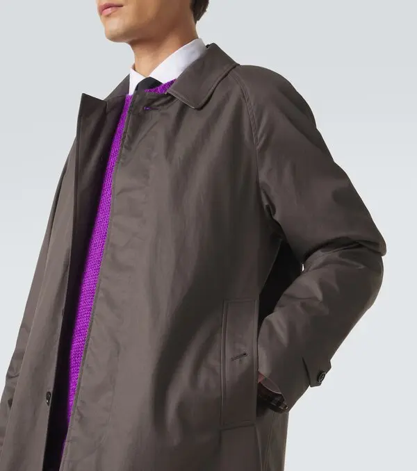Burberry Cotton Car Coat - Grey
