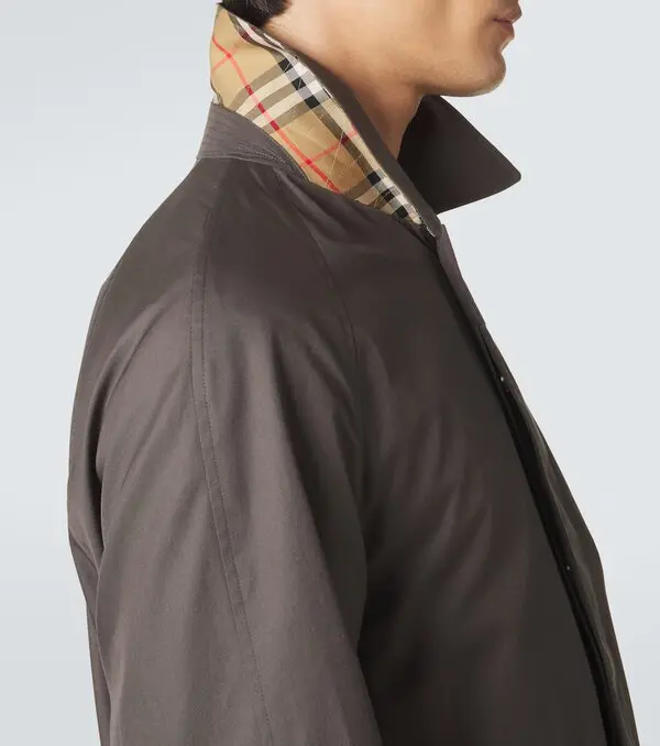 Burberry Cotton Car Coat - Grey