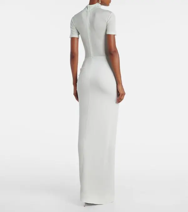 Christopher Esber Fusion Ruched Gown - Green