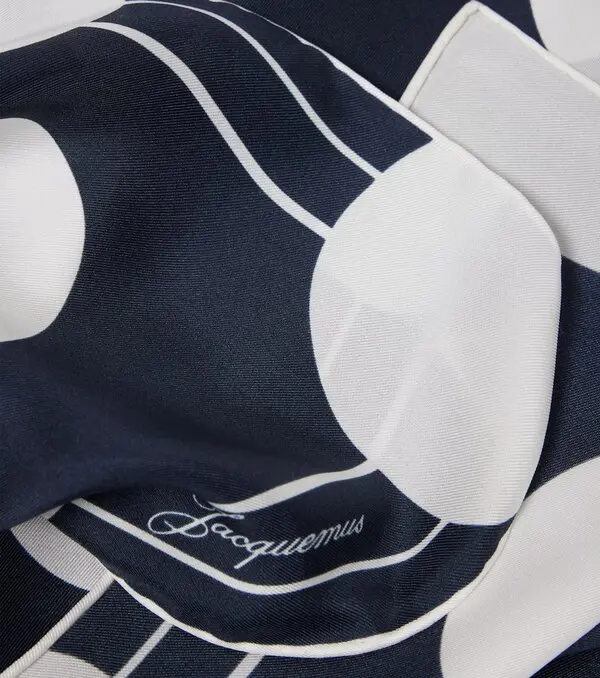 Jacquemus Cœur Printed Silk Scarf