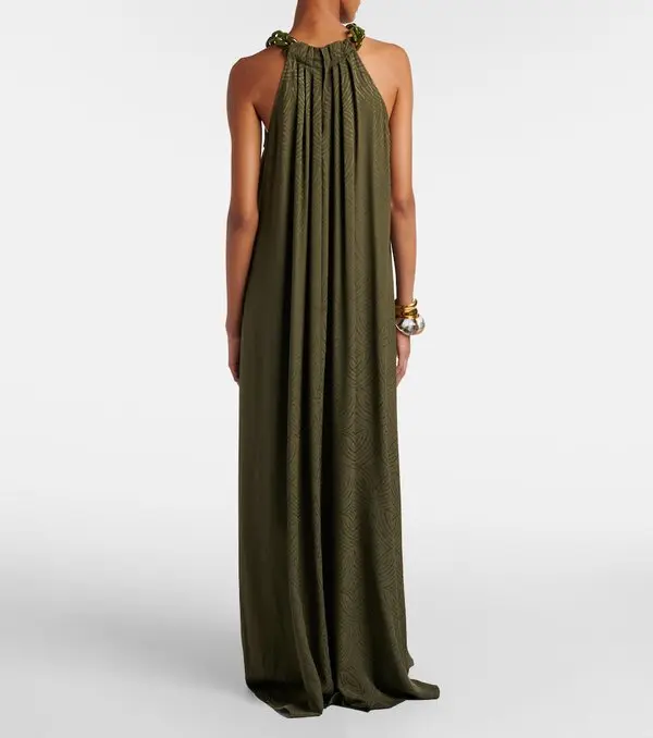JOSEPH Parc Printed Silk Maxi Dress