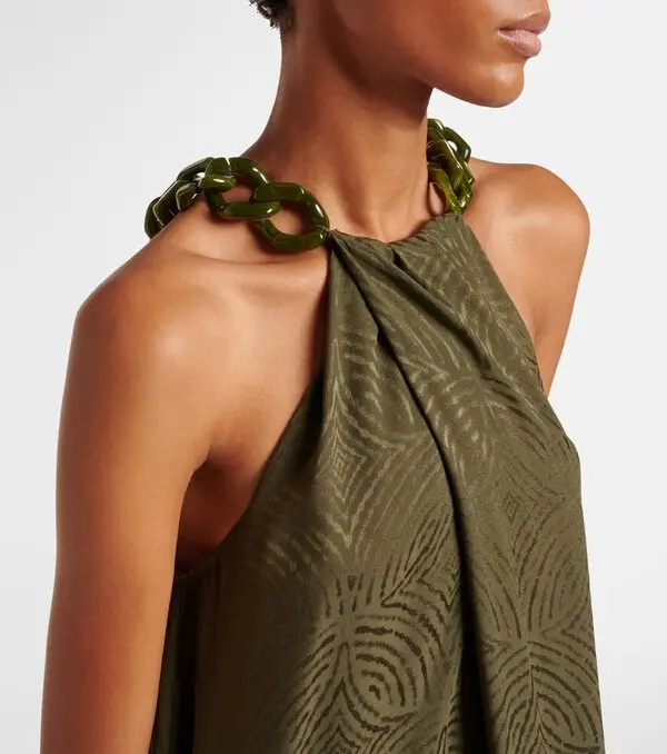 JOSEPH Parc Printed Silk Maxi Dress