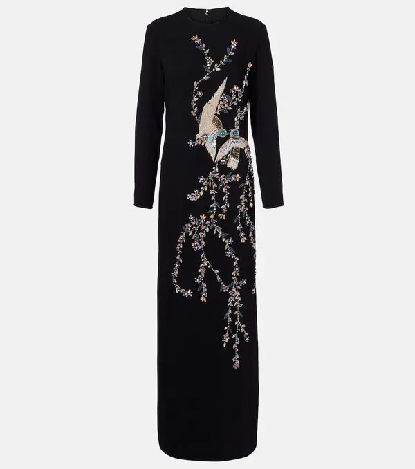 Costarellos Embellished Maxi Gown - Black