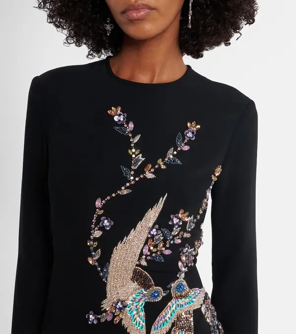 Costarellos Embellished Gown - Black