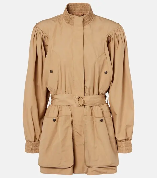 Chloé Cotton Poplin Trench Coat - Beige