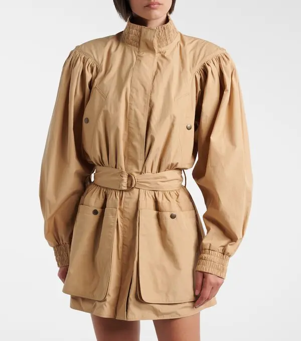 Chloé Cotton Poplin Trench Coat - Beige