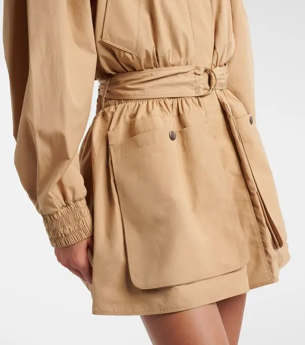 Chloé Cotton Poplin Trench Coat - Beige