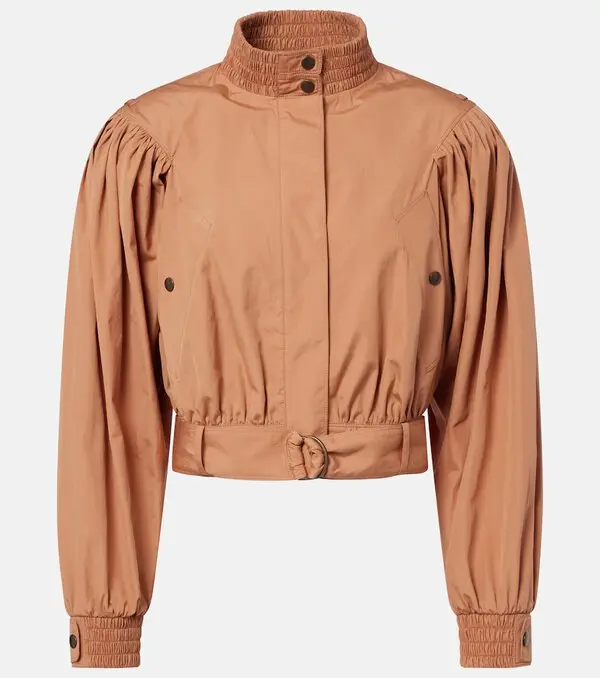 Chloé Belted Cotton Poplin Jacket