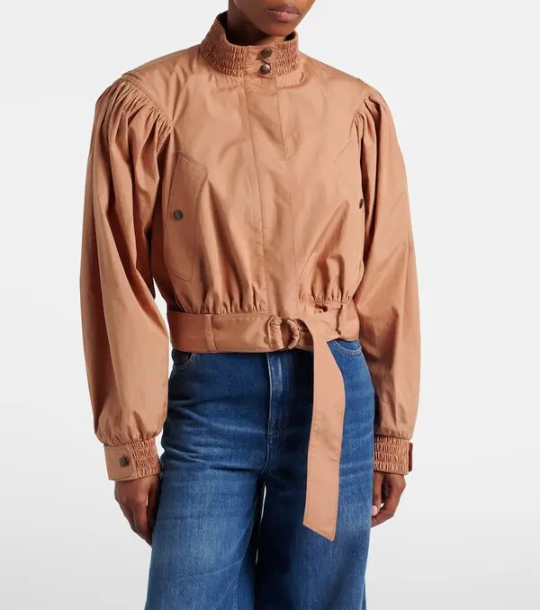 Chloé Belted Cotton Poplin Jacket