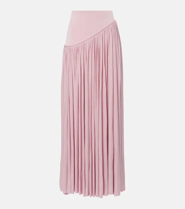 Zimmermann Alchemy Asymmetric Jersey Maxi Skirt - Pink