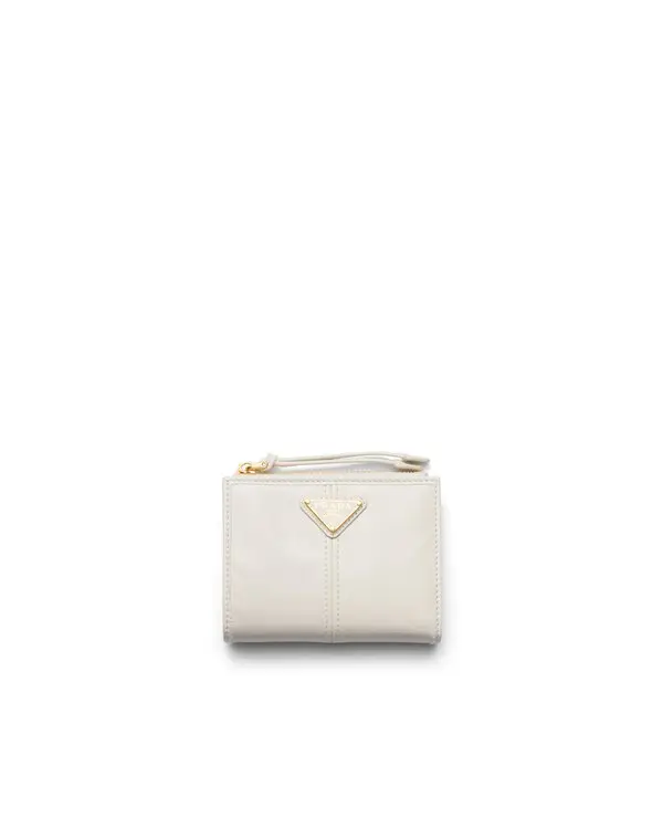 Prada Small Leather Wallet - White