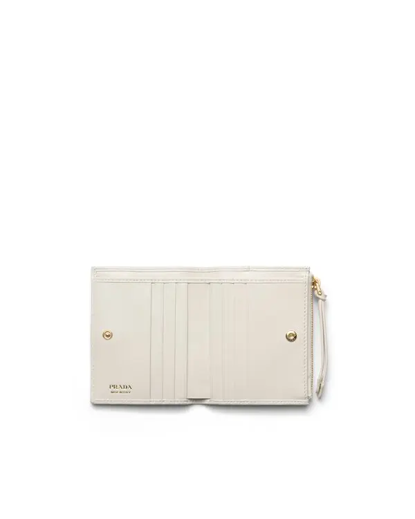 Prada Small Leather Wallet - White