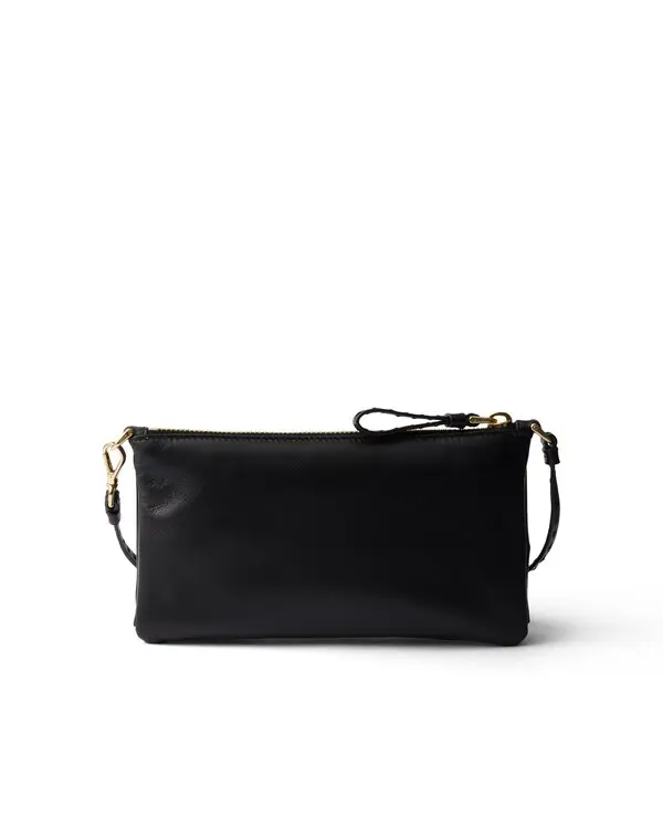 Prada Nappa Leather Zipper Pouch