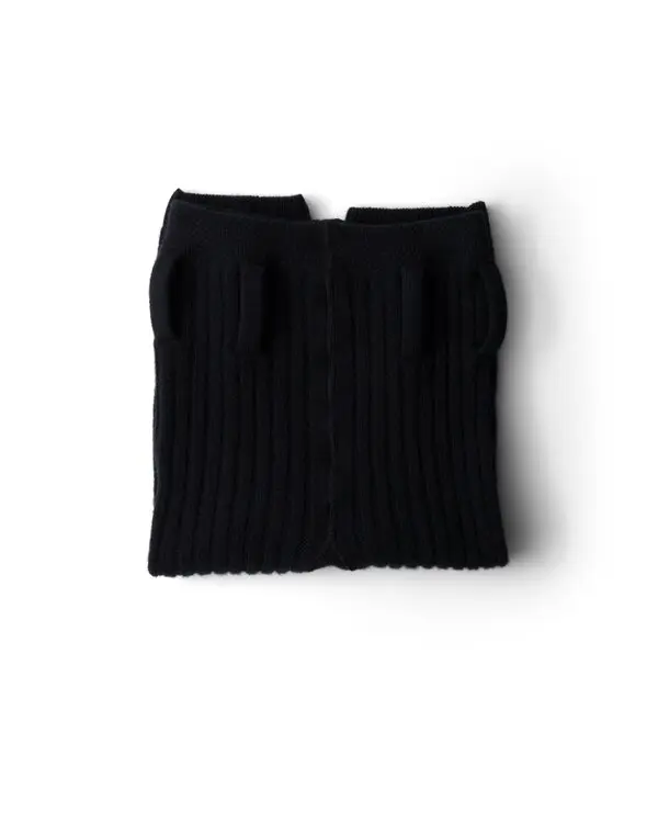 Prada Wool And Cashmere Short Leggings - Blue