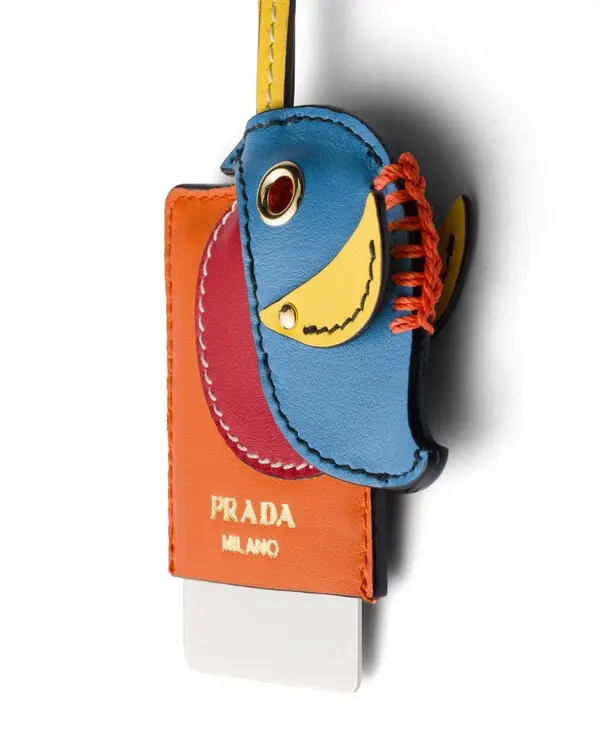 Prada Leather Mirror Case Pendant