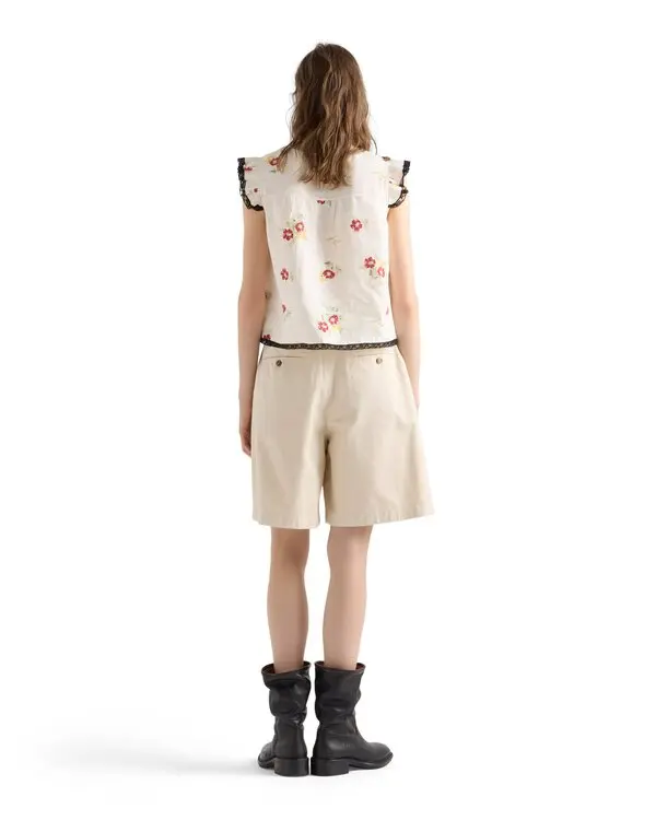 Prada Old Gabardine Bermuda Shorts
