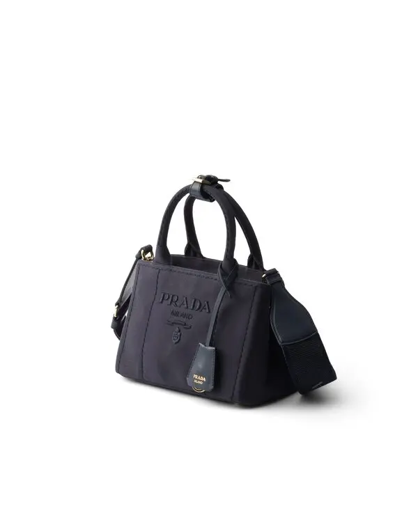 Prada Jardinière Cotton Canvas Mini-bag - Blue
