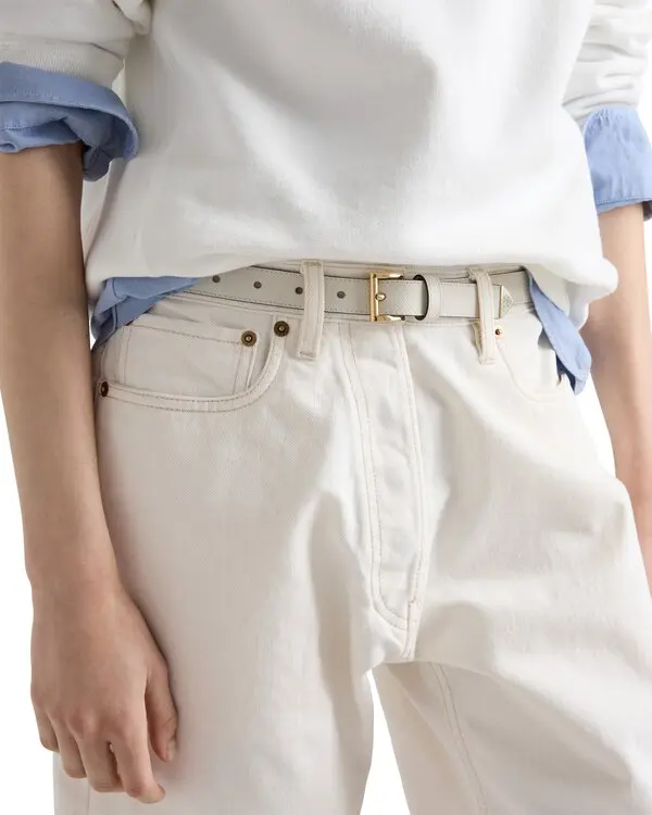 Prada Saffiano Leather Belt - Neutral