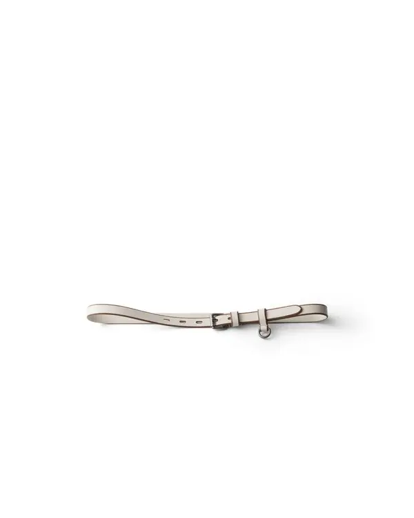 Prada Leather Belt - Neutral