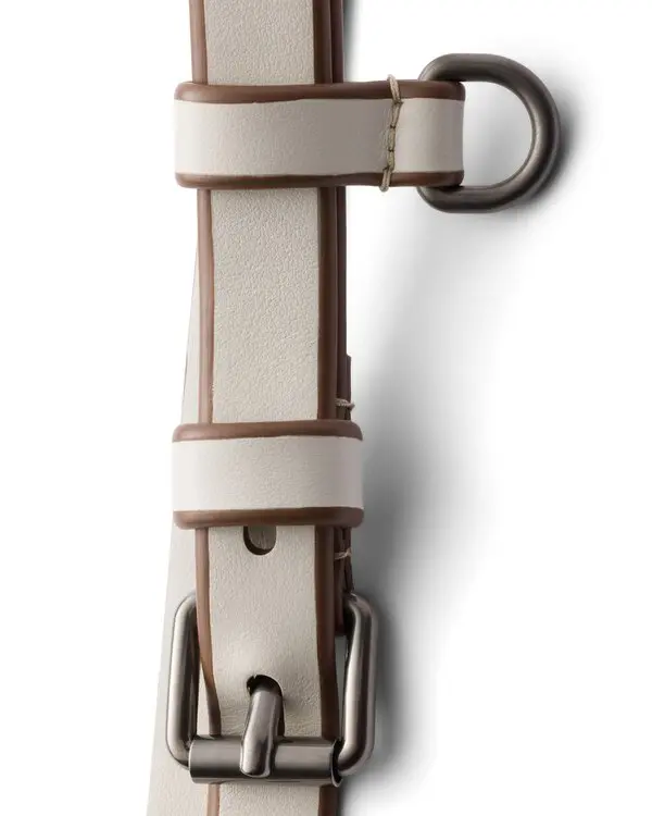 Prada Leather Belt - Neutral