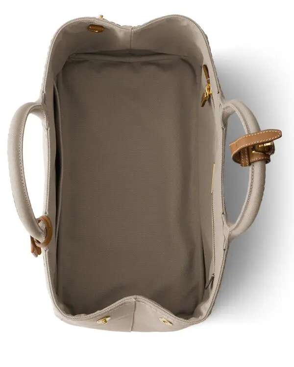 Prada Jardinière Large Cotton Canvas Handbag